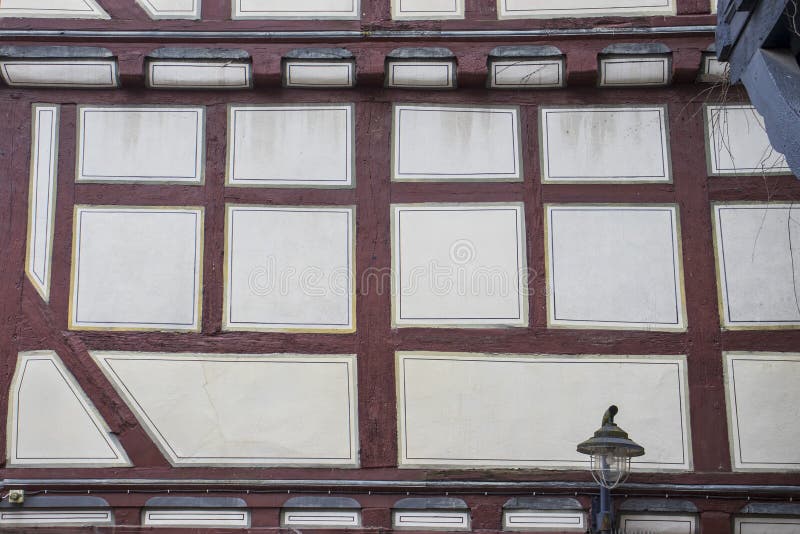 The Texture of the Facade of the Wall of a Modernized Old German House ...