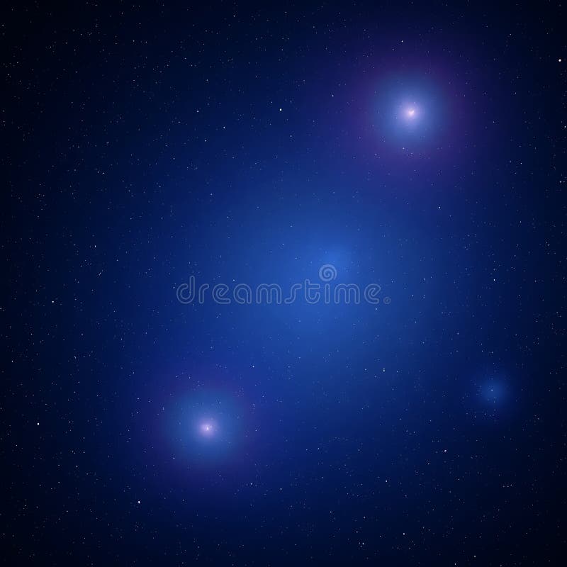 A Texture of Faint Starlight and Glowing Halos on a Deep Space Gradient ...