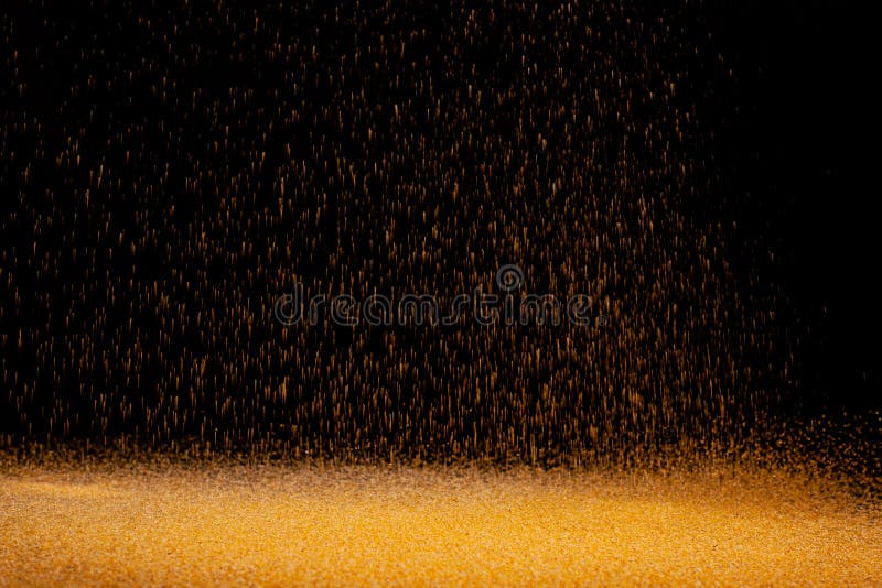 The Texture of the Fall of Gold Particles Stock Photo - Image of ...