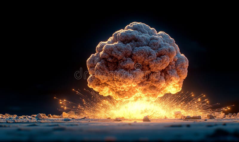 The Texture of a Falling Comet, Featuring Sparks, Smoke, and a Trail of ...