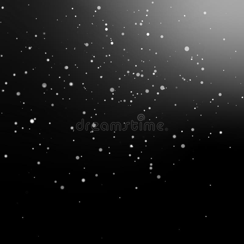 Texture of Falling Snow, Layer To Overlay on a Black Background Stock ...