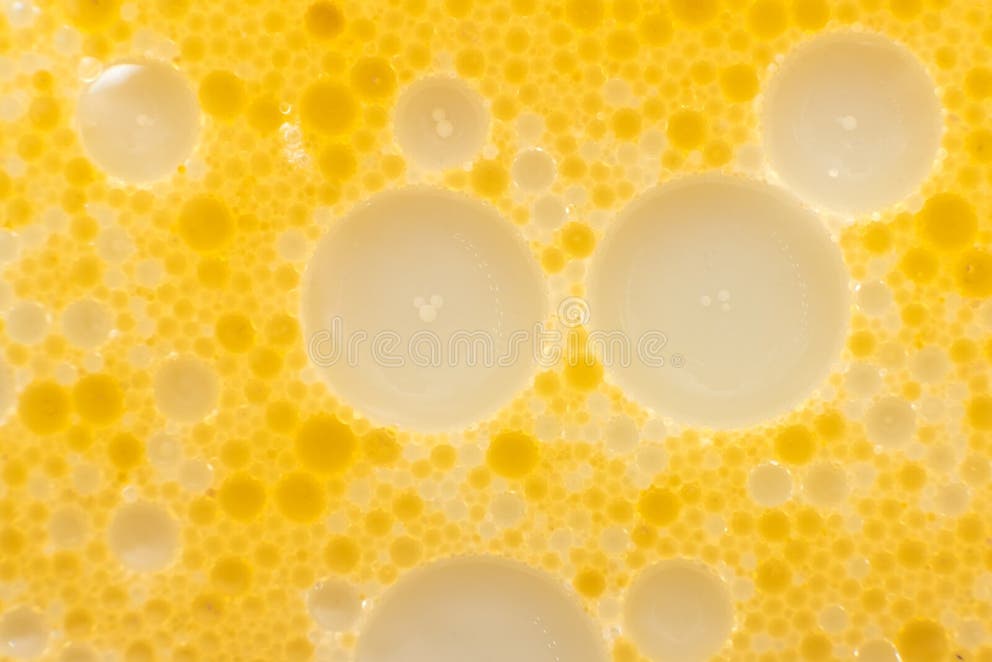 Texture of Fat or Oil with Yellow Bubbles. Background of Fat Bubbles ...