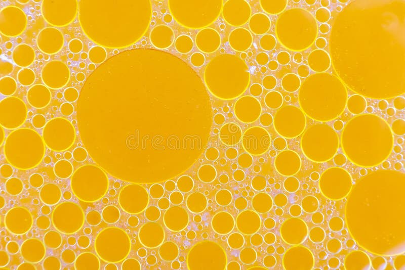 Texture of Fat or Oil with Yellow Bubbles. Background of Fat Bubbles ...