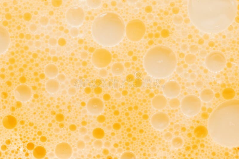 Texture of Fat or Oil with Yellow Bubbles. Background of Fat Bubbles ...