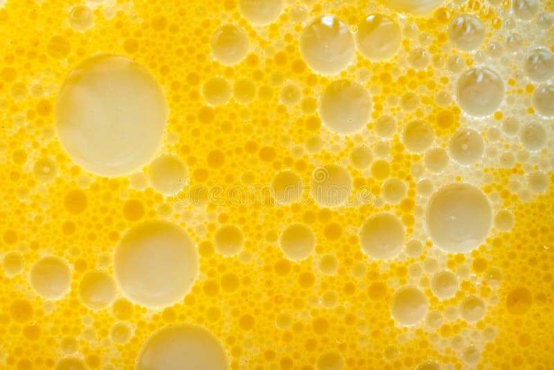 Texture of Fat or Oil with Yellow Bubbles. Background of Fat Bubbles ...