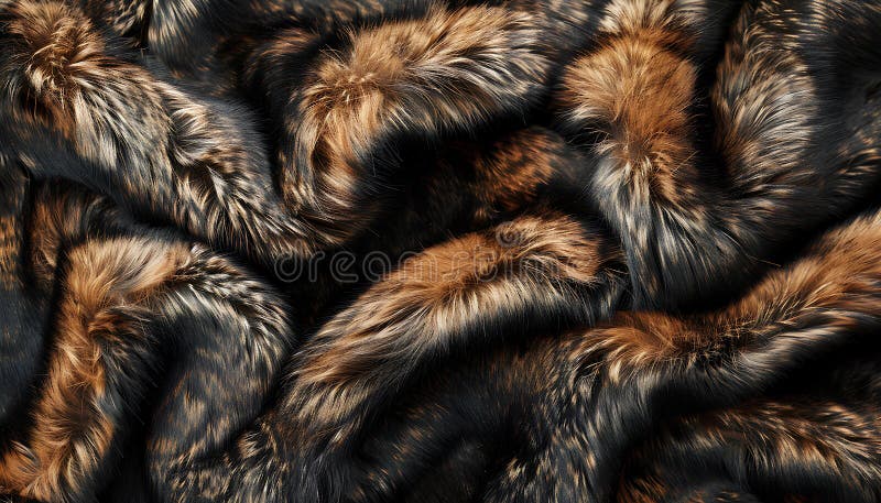 Texture of Faux Fur As Background, Top View Stock Photo - Image of ...