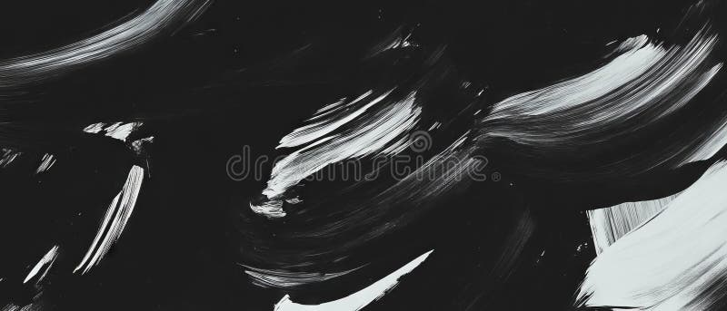 Beautiful Round Brushstroke Texture Overlay on a Smooth Black ...