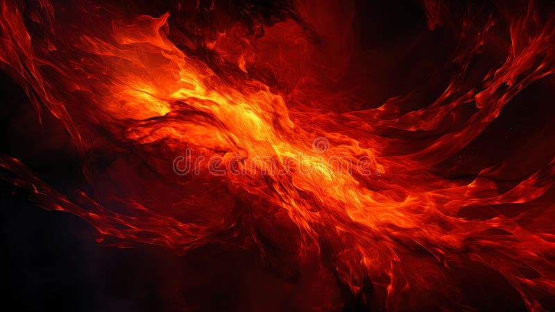 The Texture of the Fiery Whirlwind with Intense Red Reflections Stock ...