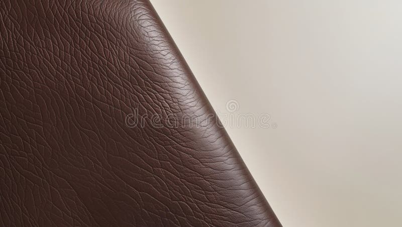 Texture of a Fine Brown Leather Surface Using As Background or Header ...