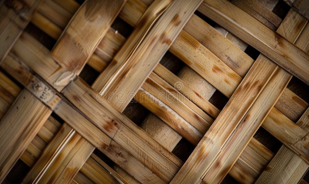 Texture of Finely Woven Bamboo Matting Stock Photo - Image of textured ...