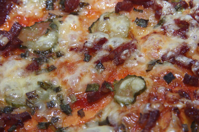 The Texture of the Finished Pizza is the Texture of the Top Layer with ...