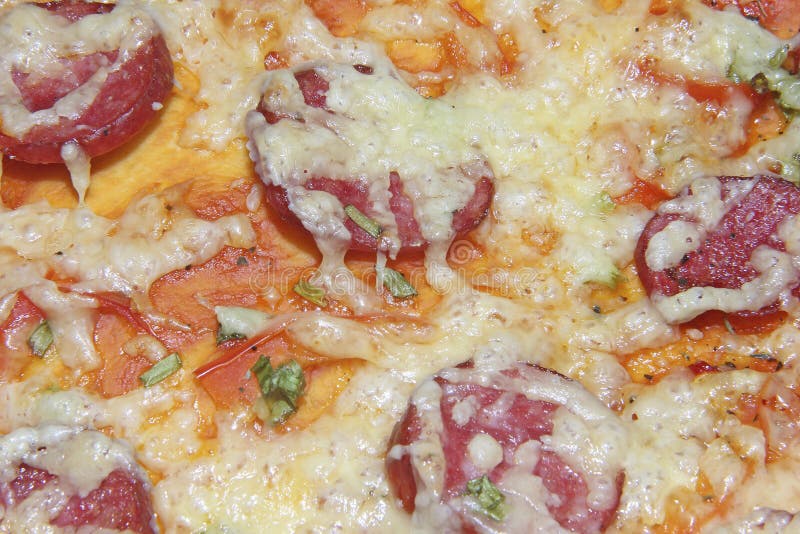 The Texture of the Finished Pizza is the Texture of the Top Layer with ...