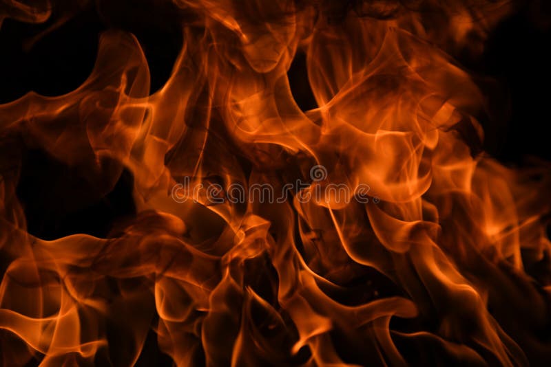 Texture of Fire on a Black Background. Abstract Fire Flame Background ...