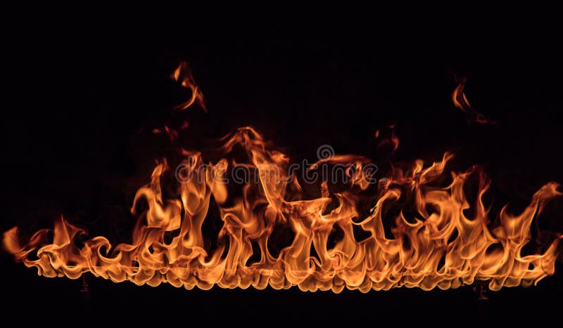 Texture of Fire on a Black Background. Stock Image - Image of firestorm ...