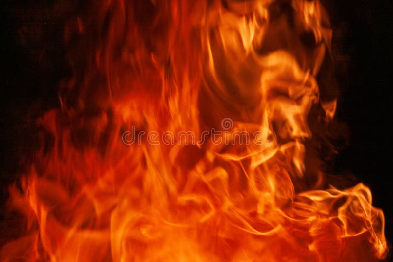Texture of Fire. Orange Bright Flame Stock Photo - Image of flame, hell ...