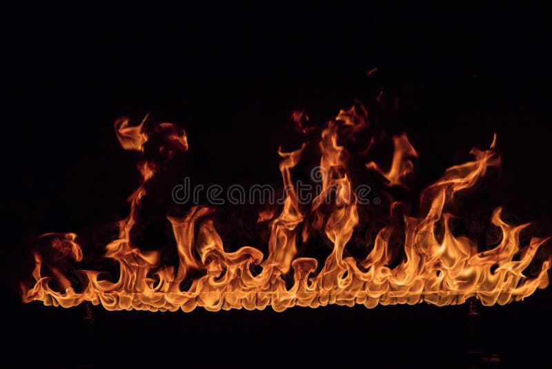 Texture of Fire on a Black Background. Stock Photo - Image of embers ...