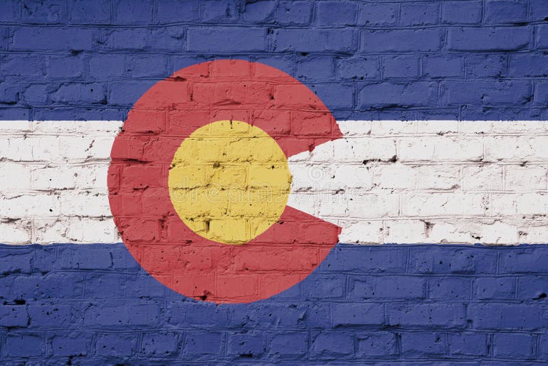 Flag of Colorado texture stock image. Image of rough - 121722493