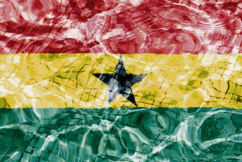 Texture of the Flag of Ghana. Stock Image - Image of decoration ...
