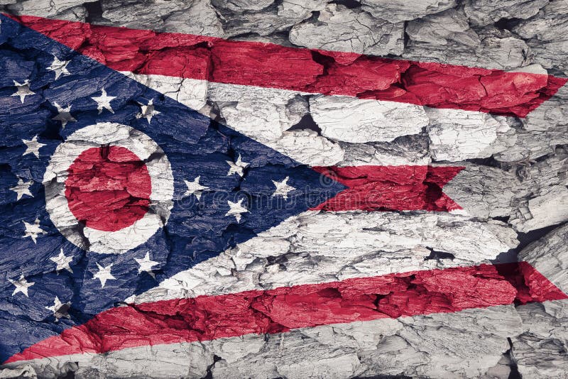 Texture of Ohio flag stock illustration. Illustration of pine - 118565612