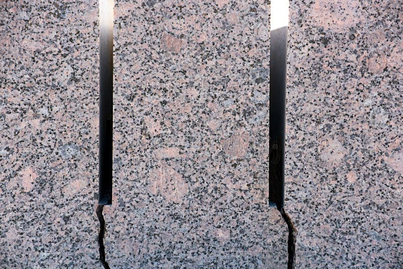 Smooth Granite Rocks Along the Shoreline of Connecticut. Stock Photo ...