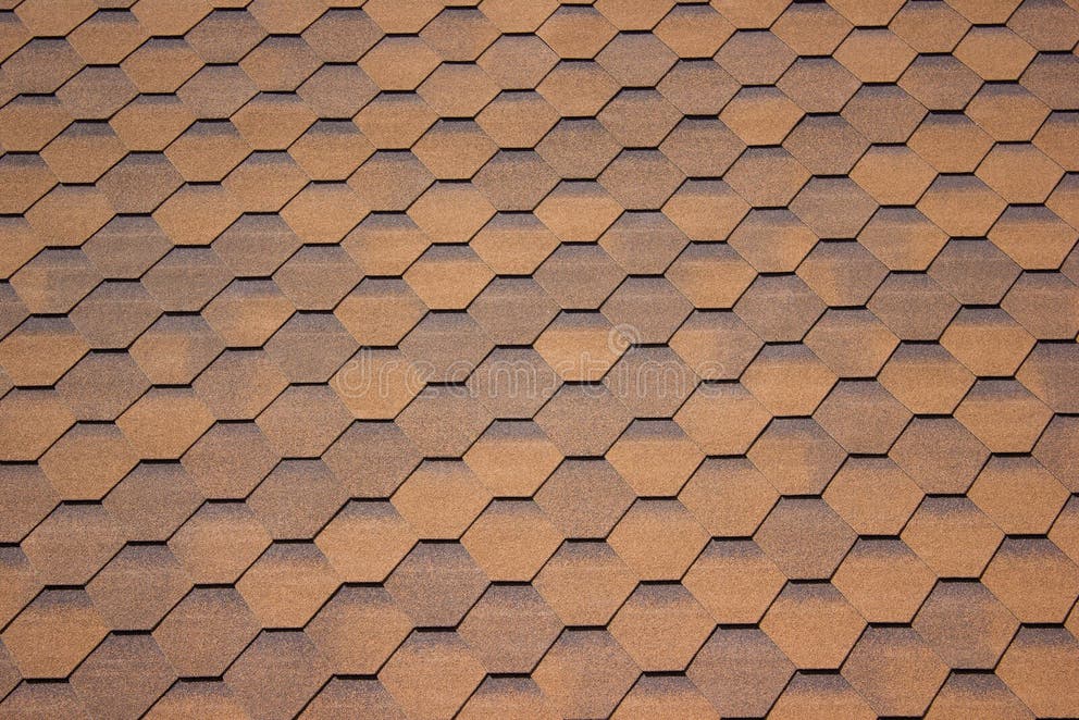Texture Flexible Roofing Tile, Hexagonal Material Stock Image - Image ...