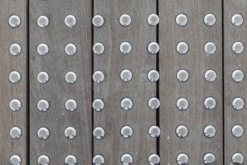 The Texture of the Floorboards with Iron Rivets Stock Photo - Image of ...