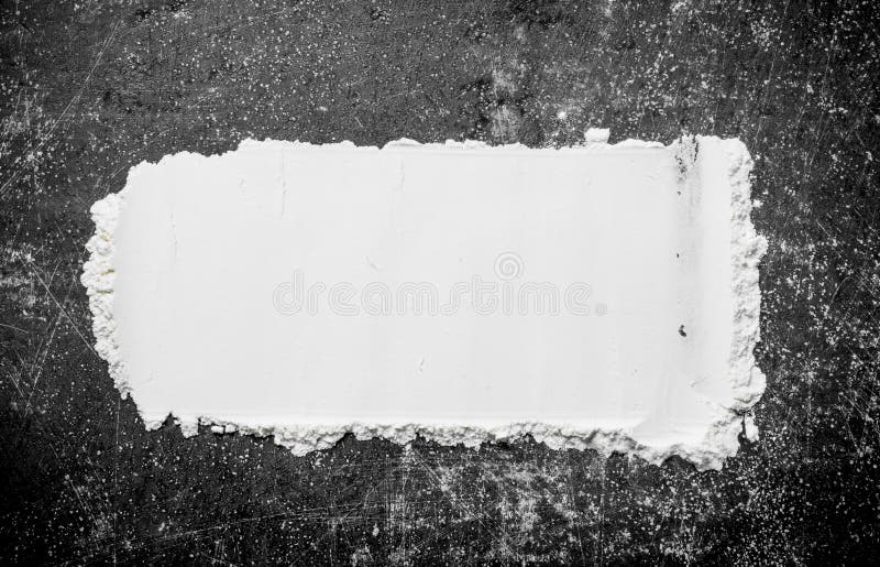 Texture of Flour on a Rustic Background Stock Photo - Image of handful ...