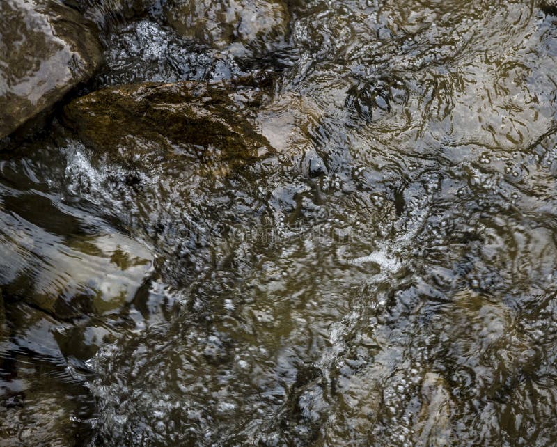 Texture of the Flowing Water Over the Surface Stock Image - Image of ...