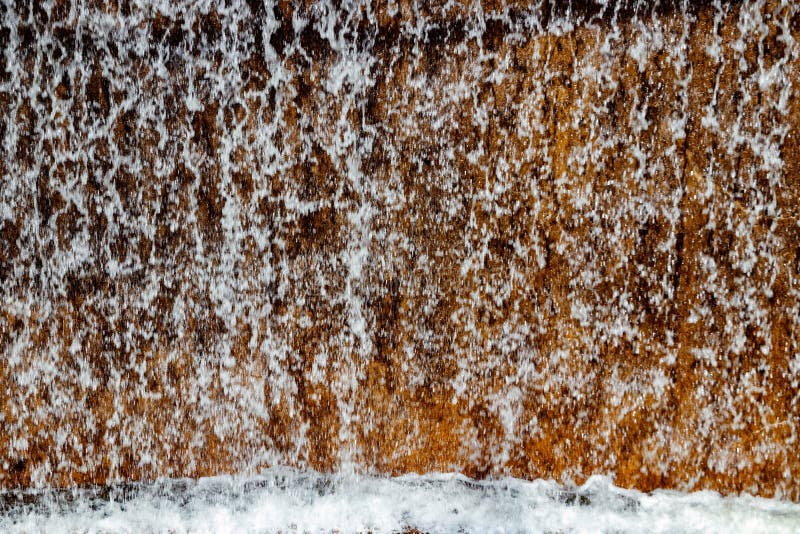 Texture of a Flowing Waterfall on the Wall Stock Photo - Image of ...