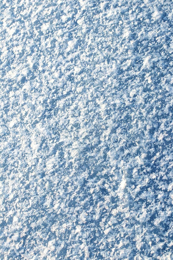 Texture of Fluffy Snow on Ice in Sunny Weather Stock Photo - Image of ...