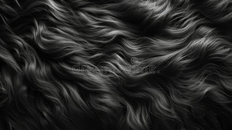 Texture of Fluffy Unstructured Fur Blending Seamlessly with Hair Stock ...