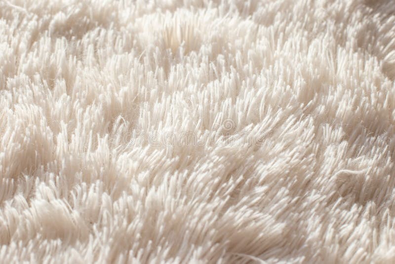 Texture of Fluffy White Artificial Plaid, Close Up Stock Image - Image ...