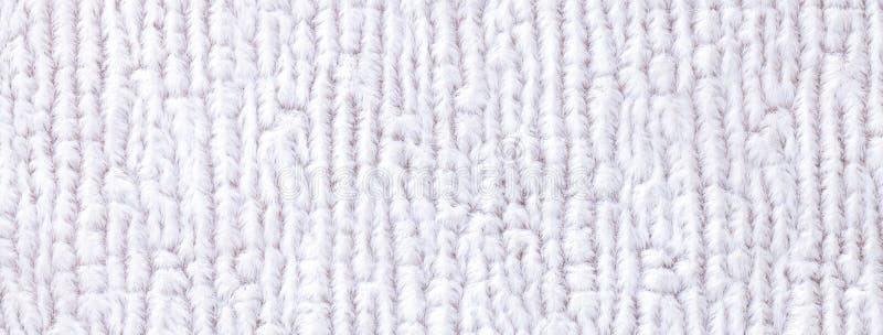 Texture of Fluffy Woolen White Textile Background from Soft Fleecy ...