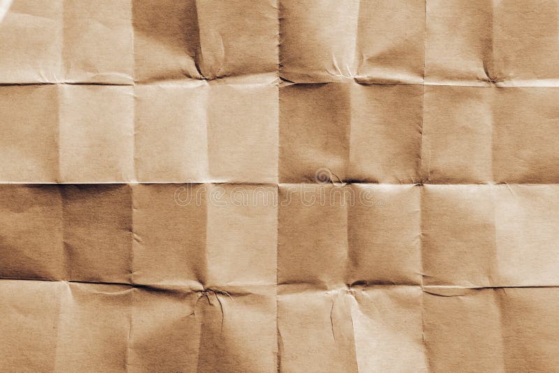 Texture of Folded Brown Paper As Background Stock Photo - Image of page ...
