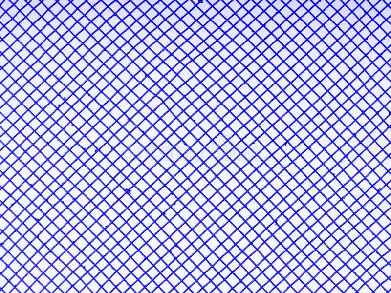 The Texture in the Form of a Blue Metal Mesh. Closeup Stock Photo ...