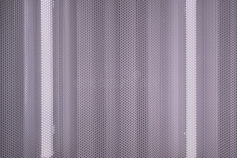 Texture in the Form of a Curved Grid with Round Holes and Lamps Stock ...