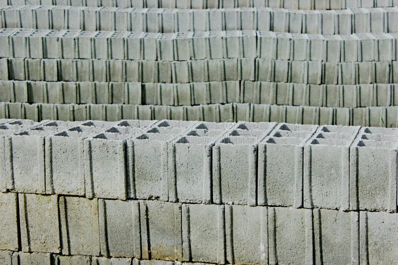 Texture Formed by Cement Bricks Aligned in Piles Stock Image - Image of ...