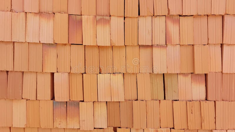 Texture Formed by Stacked Ceramic Bricks Presenting Color Variations ...