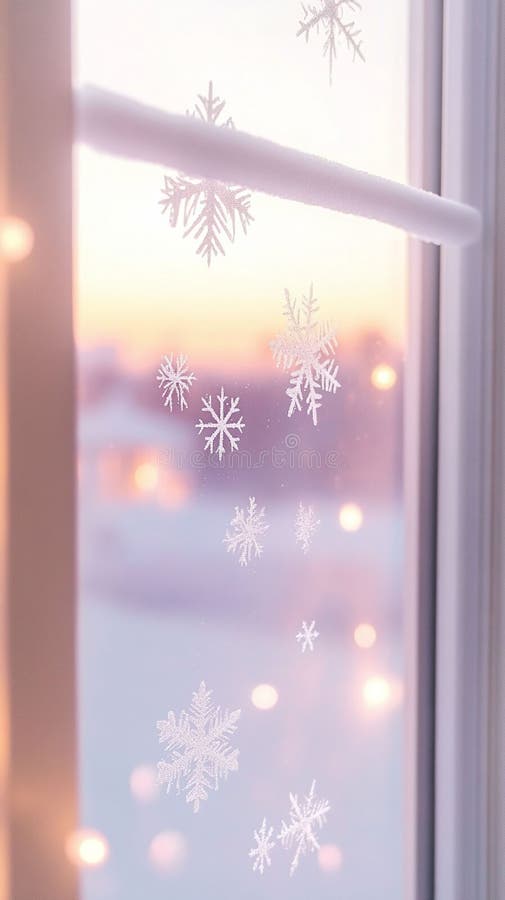 Texture of Frosted Windows with Subtle Snowflake Patterns Stock ...