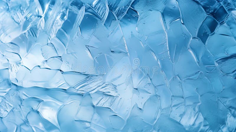 The Texture of Frozen Glass with Crystal Ice Formations Stock ...
