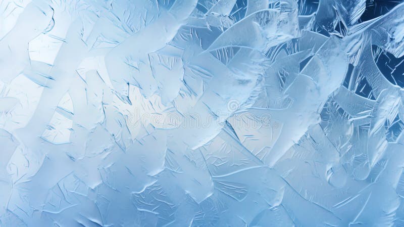 The Texture of Frozen Glass with Hoarfrost and Ice Crystals Stock ...