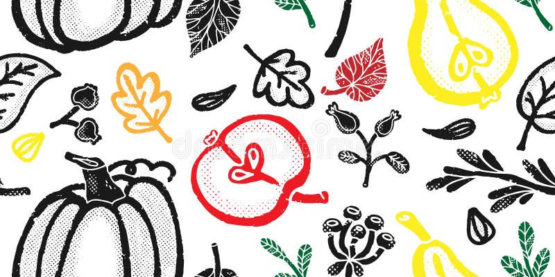 Vector Overlapping Seamless Pattern Stock Illustration - Illustration ...