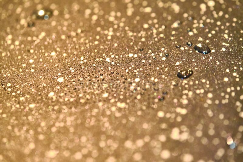 Texture of the Frying Pan and Water Drops Macro Stock Photo - Image of ...