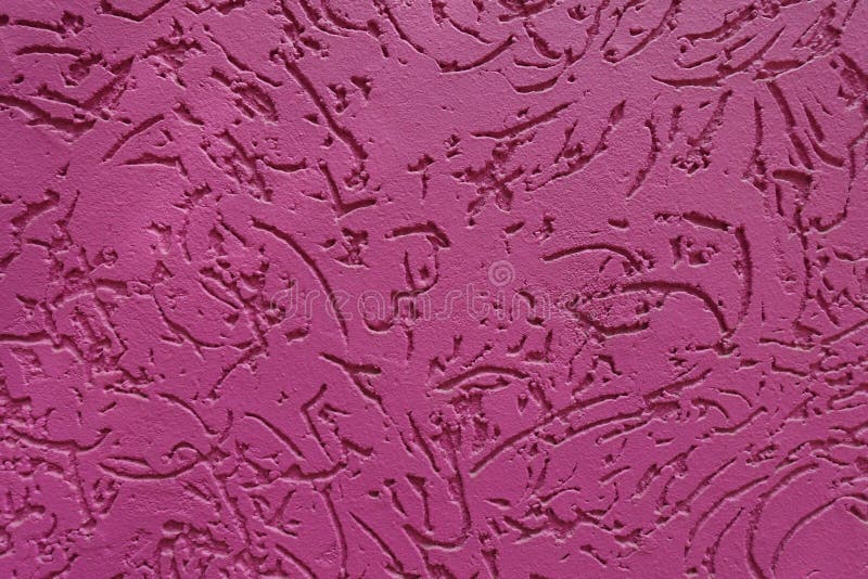 Texture of Fuchsia-colored Worm Stucco Wall Finish Stock Image - Image ...