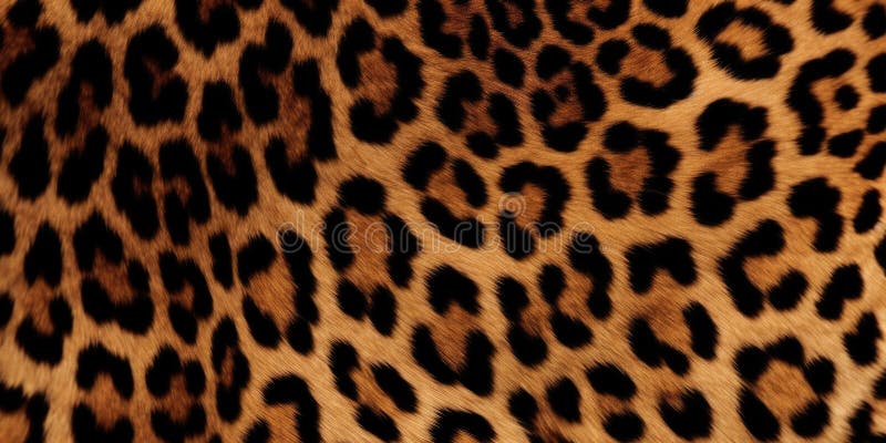 The Texture of the Fur of a Wild African Leopard. Generative Ai Stock ...