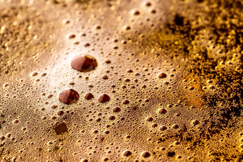 Texture of Gas Bubbles in Light Beer Stock Photo - Image of graphic ...