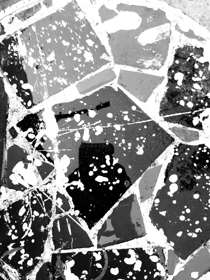 A Texture with a Geometric Pattern and a Water Mirror Stock Photo ...