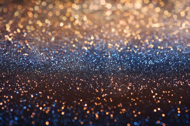 Texture of Glares and Glow on a Gradient from Blue To Gold. Stock Photo ...