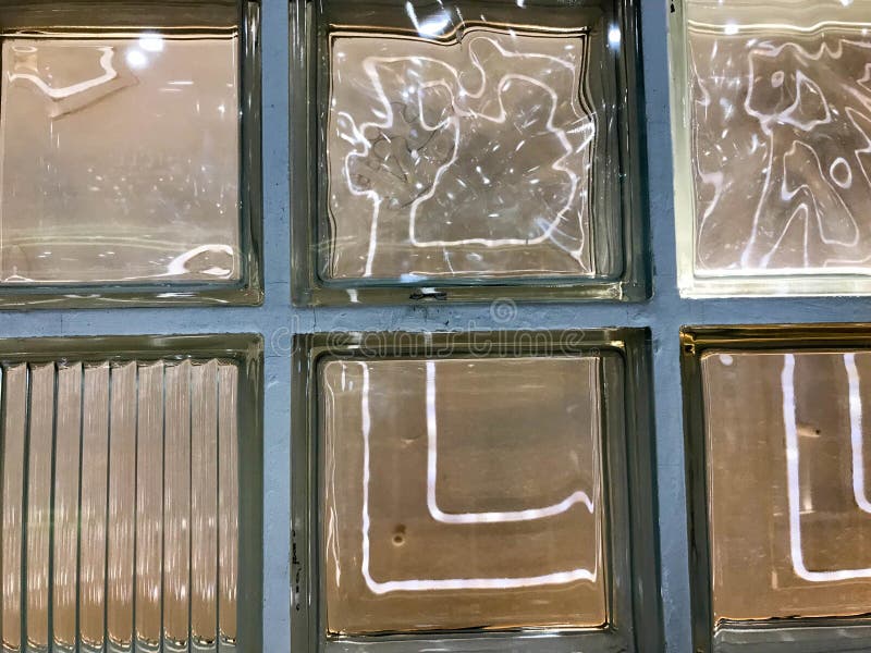 The Texture of a Glass Beautiful Carved Glowing Transparent Square ...