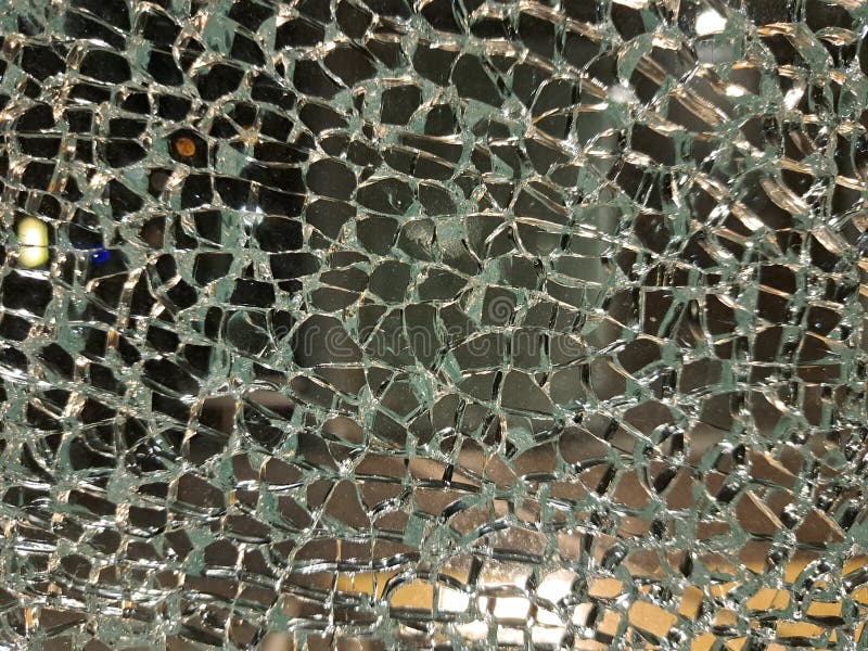 The Texture of a Glass Cracked into Small Pieces Stock Photo - Image of ...